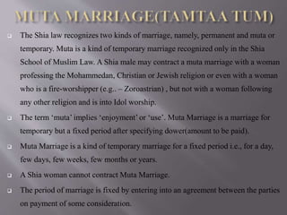 Muslim marriages | PPTX