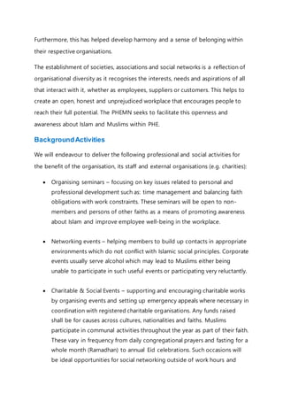 A model proposal to set up a Diversity network in a professional ...