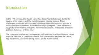 Muslim Reform Movements in the 19th Century - History Presentation (1).pptx