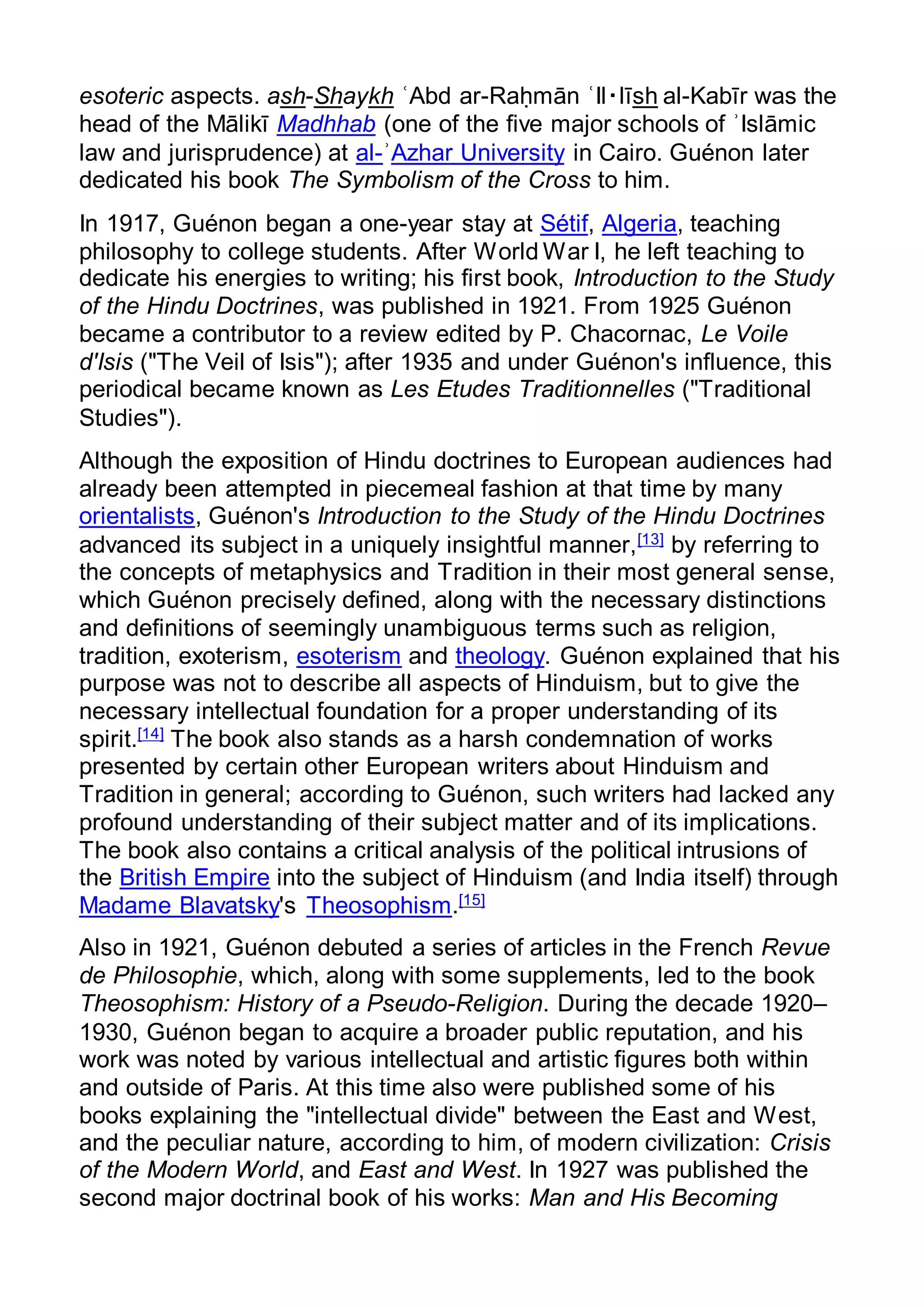 Muslim rené guénon the topgun french philosopher of 20th century | DOCX