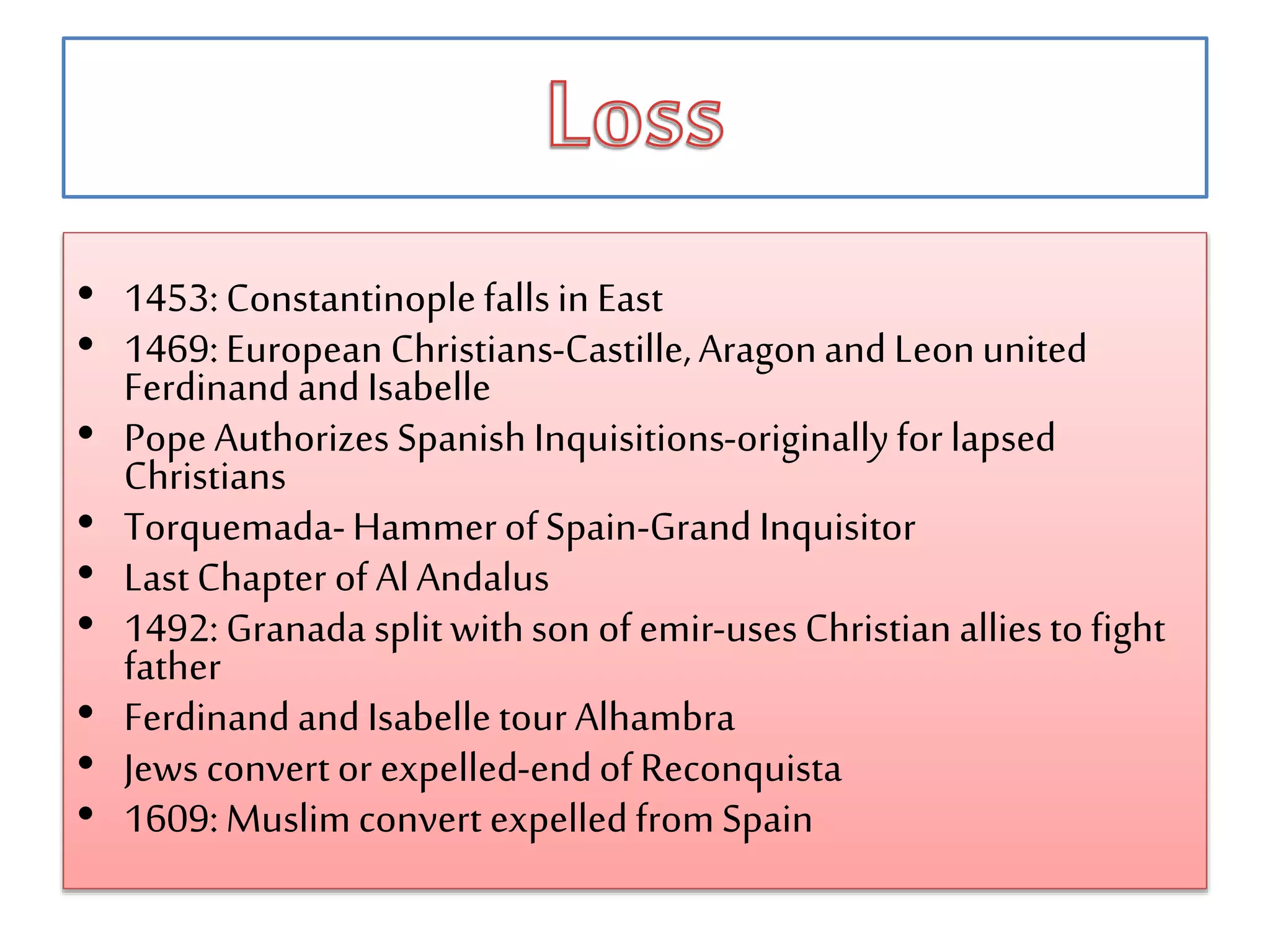Muslim Rule in Spain | PPTX