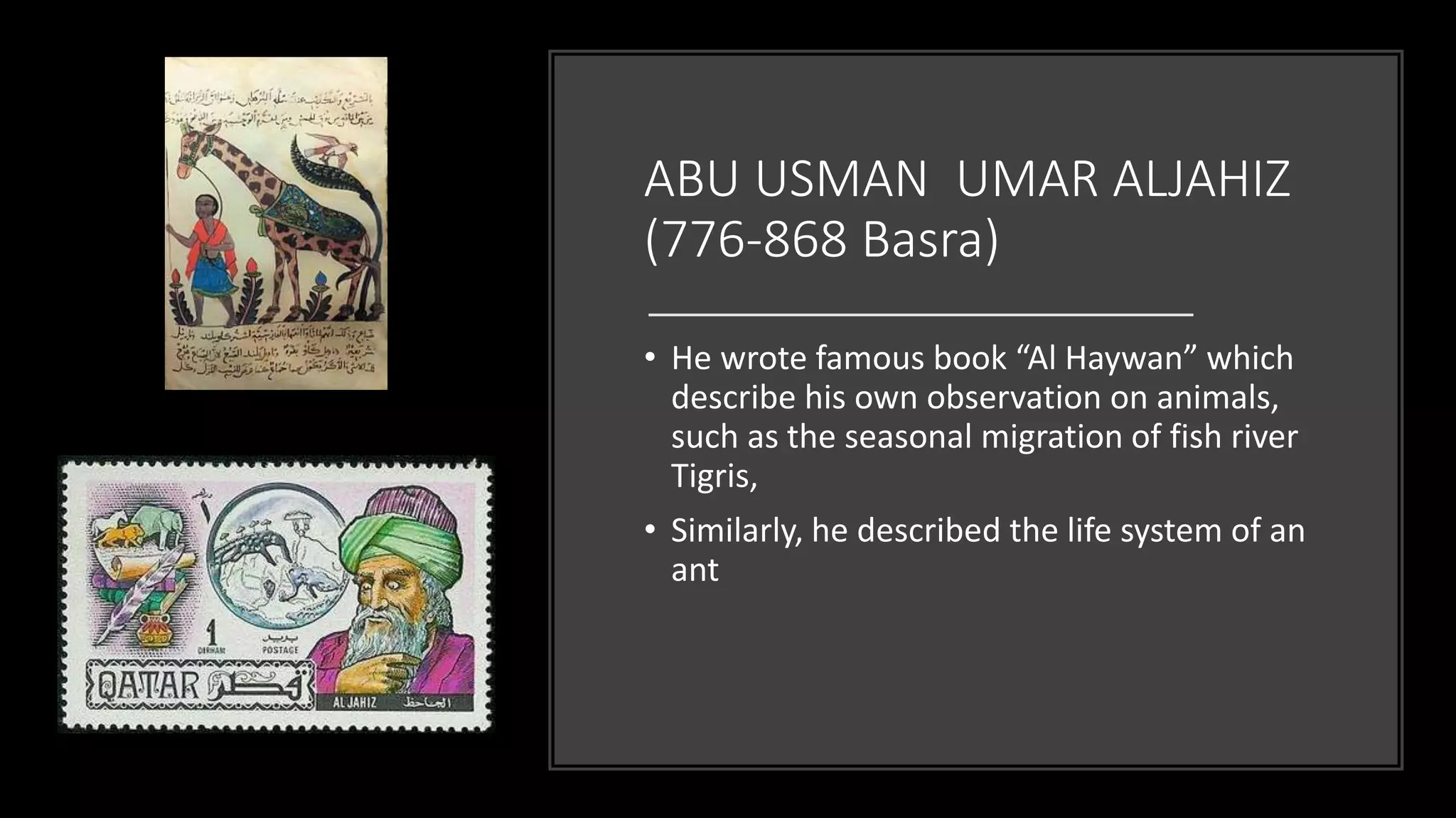 The Contribuation of Muslim Scientist In Biology | PPTX