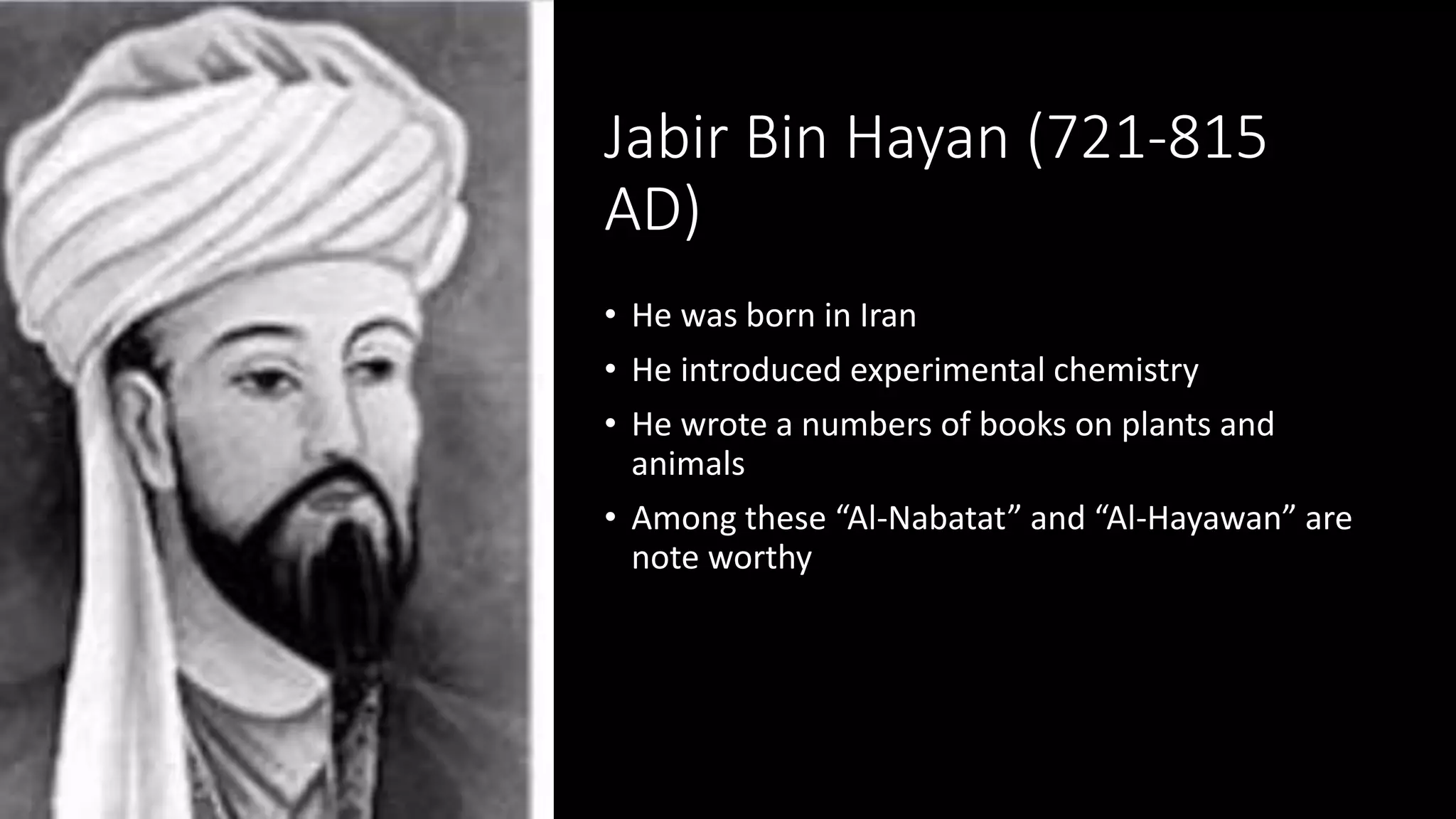 The Contribuation of Muslim Scientist In Biology | PPTX