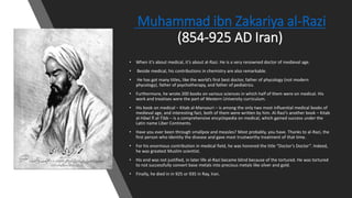 The Contribuation of Muslim Scientist In Biology | PPTX