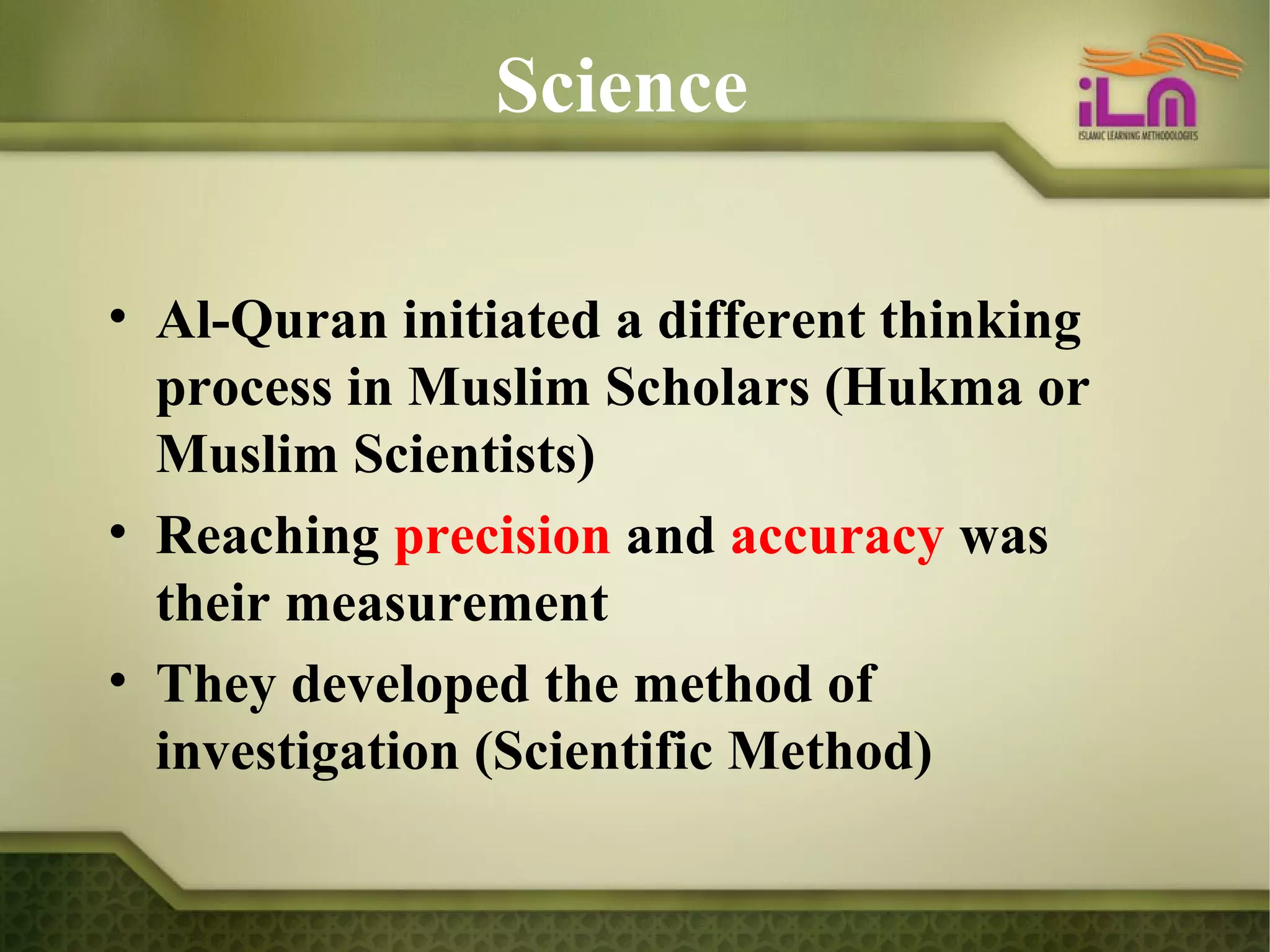 Muslim scientistswithbackground | PPT