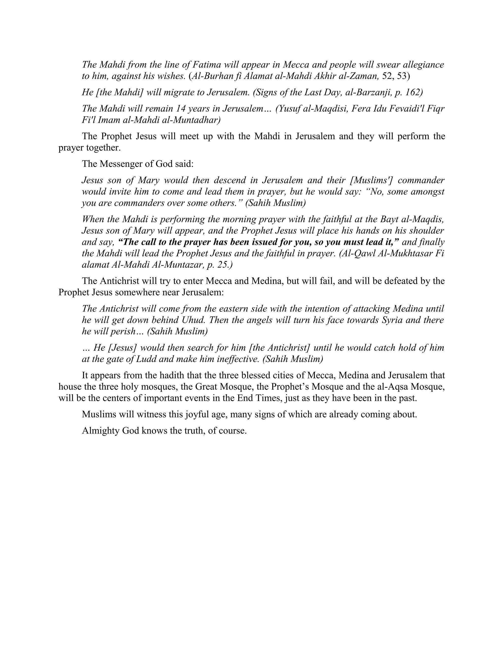 Muslims' three sacred mosques (masjids). english | DOC | Islam ...