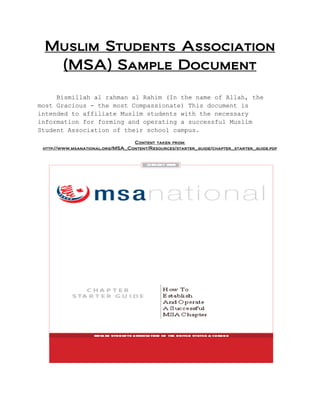 Muslim students association | PDF