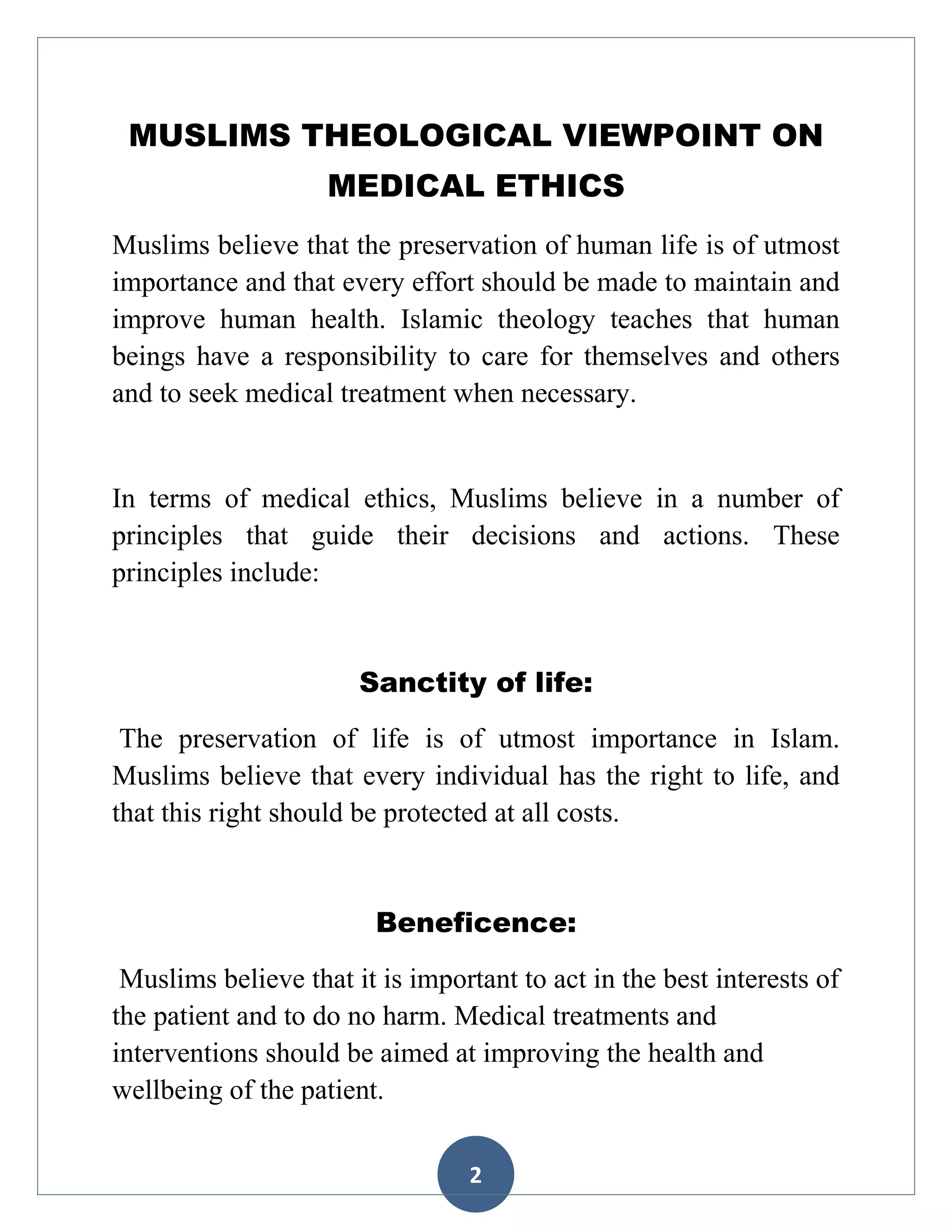 Muslims viewpoint on medical ethics.pdf