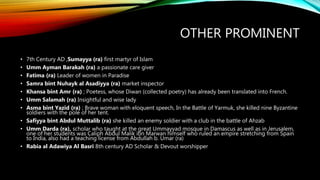 Muslim Women Pioneers All Over The World (Past & Present) | PPT