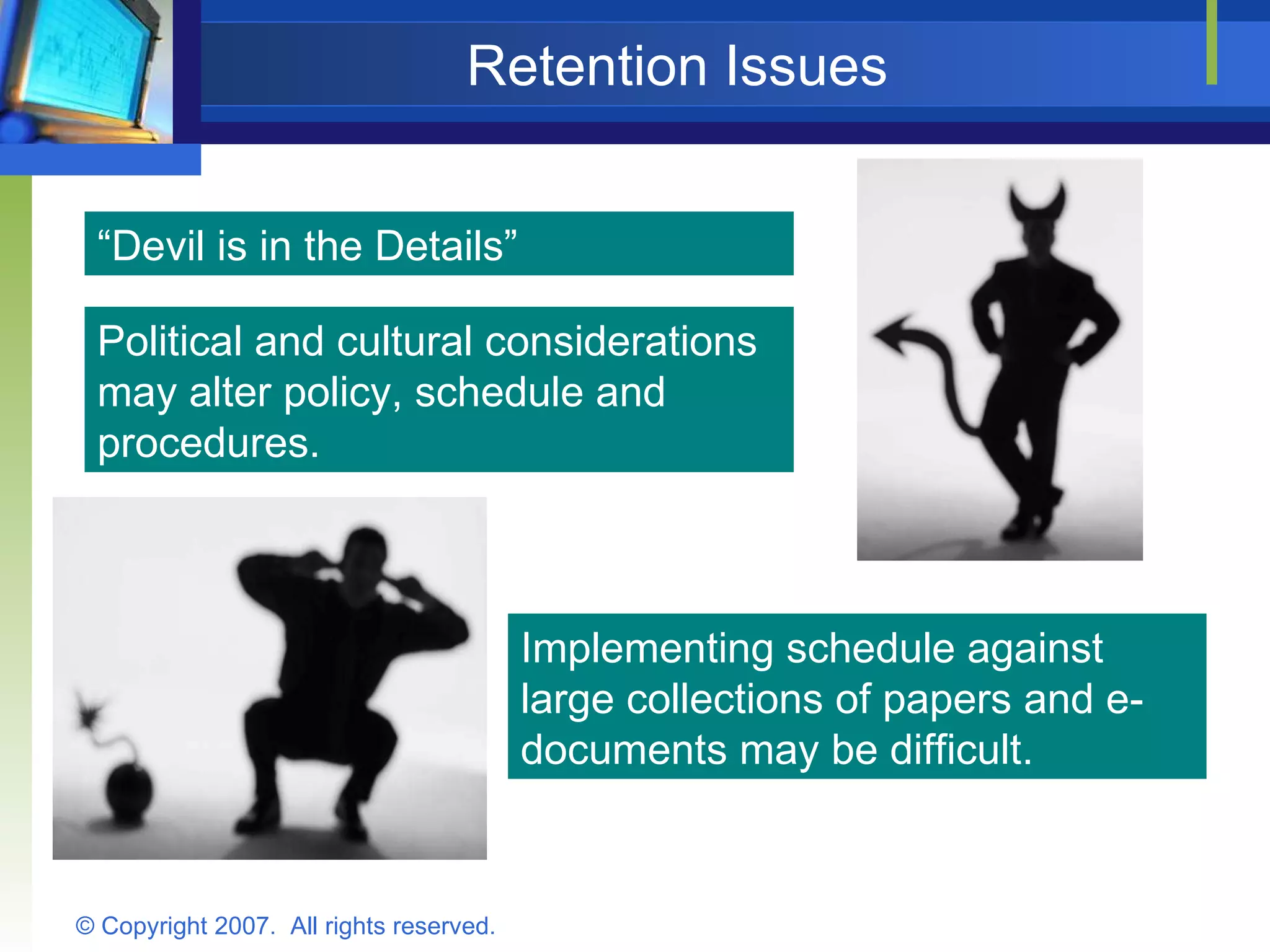 Designing A Compliant Record Retention Policy | PPT