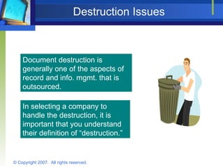 Designing A Compliant Record Retention Policy | PPT | Business ...