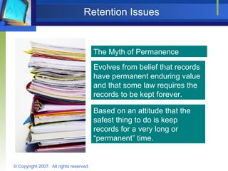 Designing A Compliant Record Retention Policy | PPT | Business ...