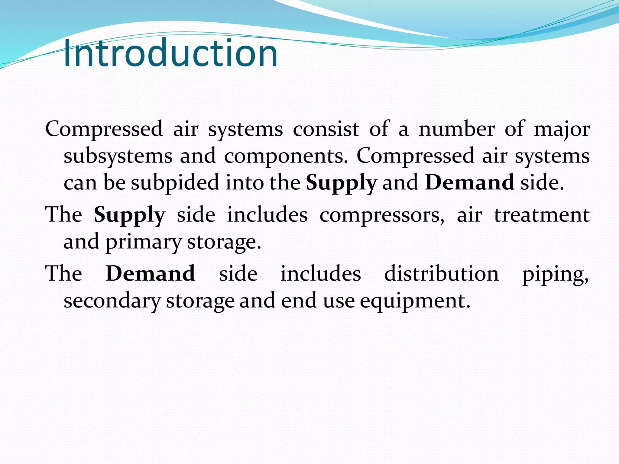 ppt on compressed air system and air trimming | PPT