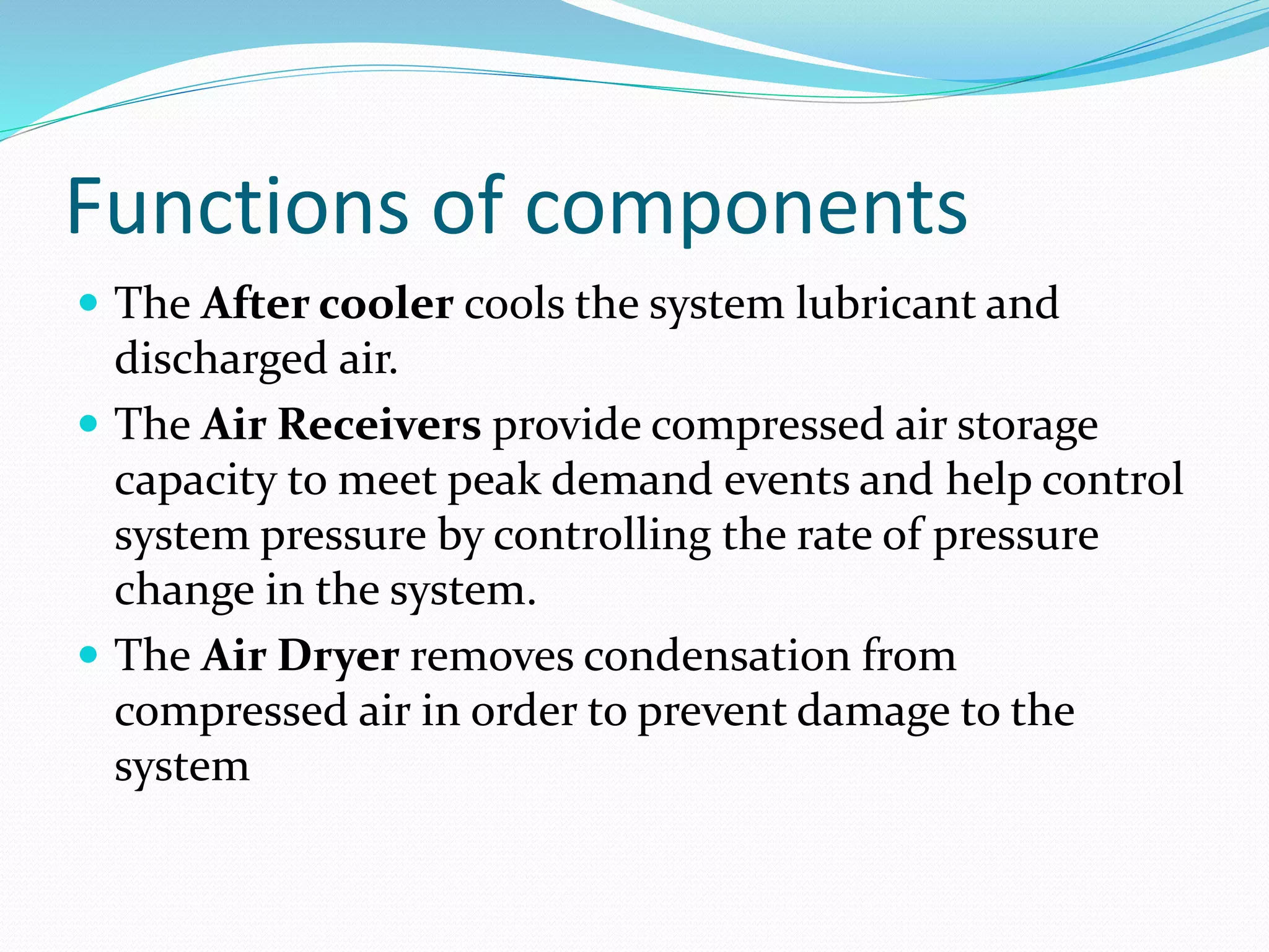ppt on compressed air system and air trimming | PPT