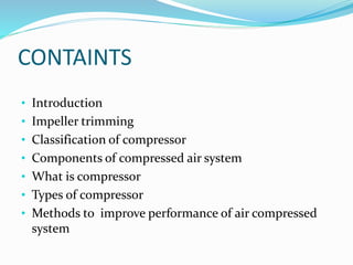 ppt on compressed air system and air trimming | PPT