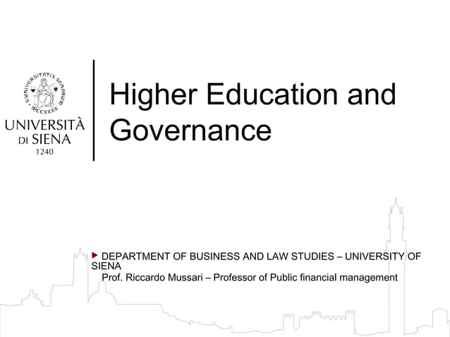 Higher Education and Governance | PPT
