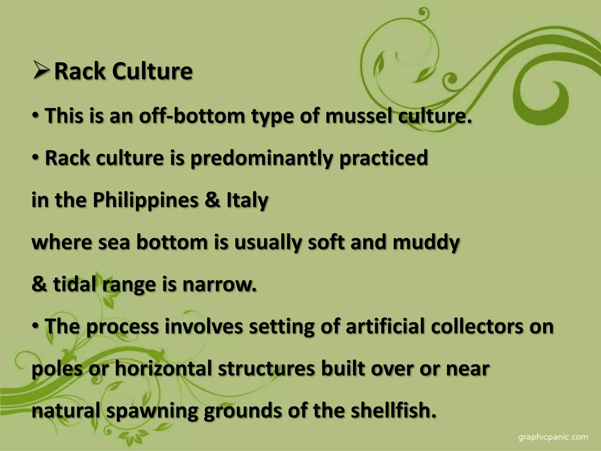 Mussel grow out culture | PPTX