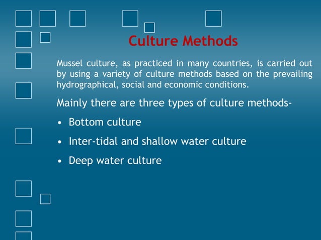 Culture Methods of Mussels | PPTX