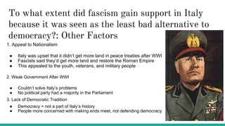 Mussolini's Early Ideas | PPT