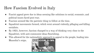 Mussolini's Early Ideas | PPT