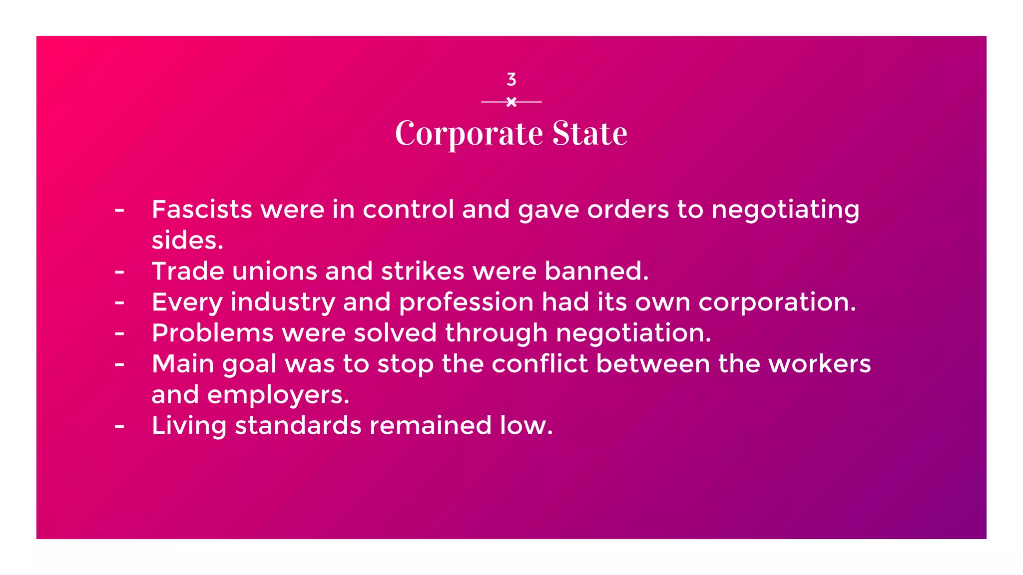 Mussolini PART 2: Mussolini corporate state | PDF