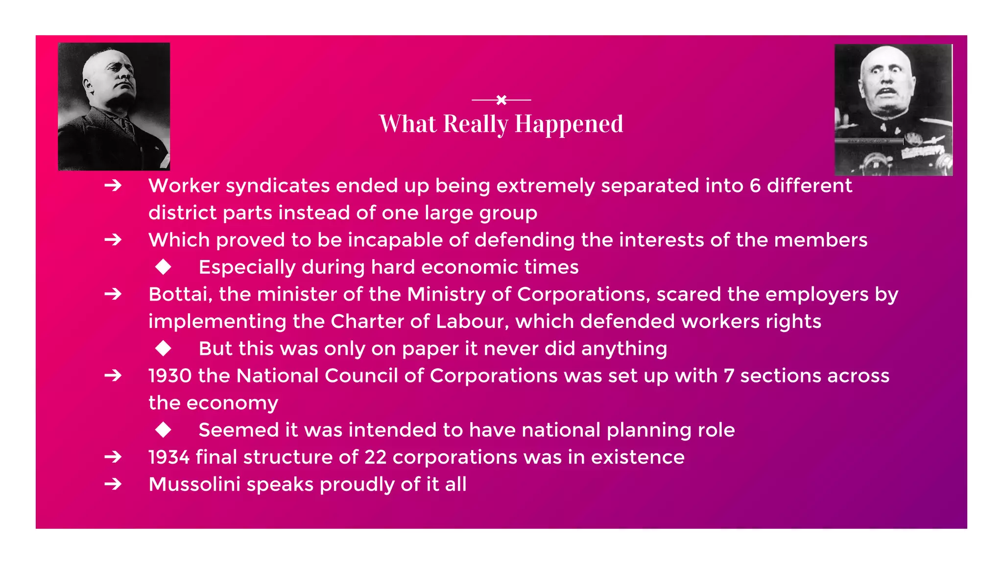 Mussolini PART 2: Mussolini corporate state | PDF