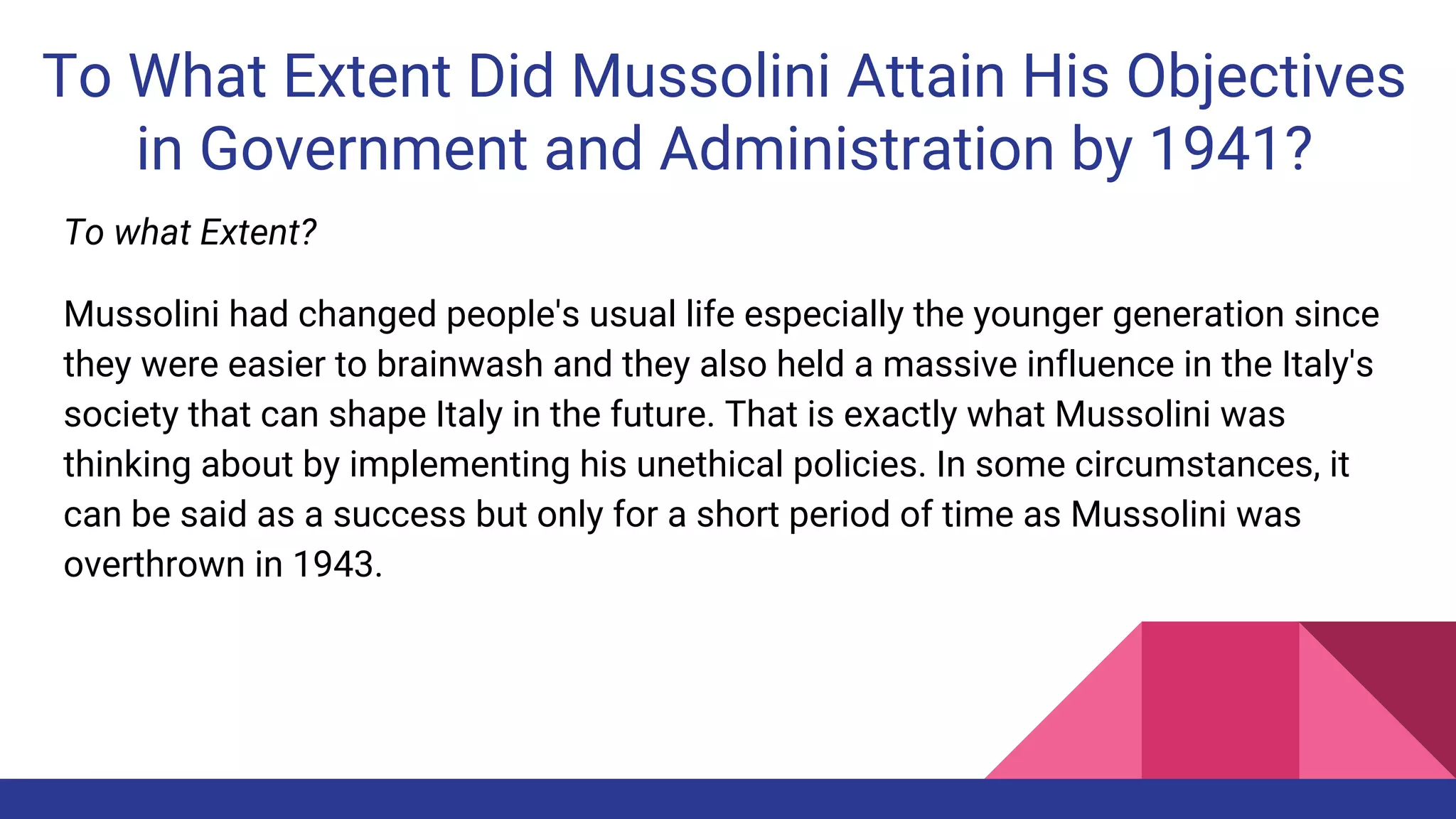 Mussolini | PDF