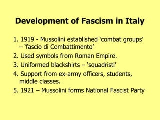 Fascism in Italy | PPT