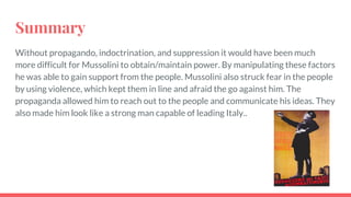 Mussolini PART 2 | PDF | Political Issues & policy | Politics