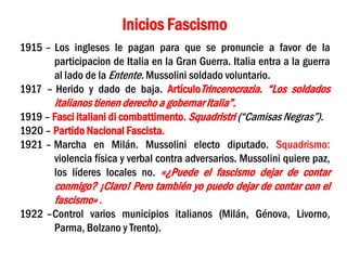Mussolini y el Fascismo | PDF