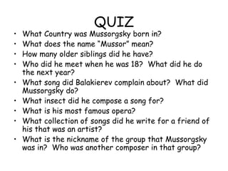 Mussorgsky | PPT
