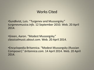 Mussorgsky presentation | PPTX