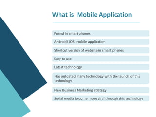 Important Features List in Mobile Application | PPT