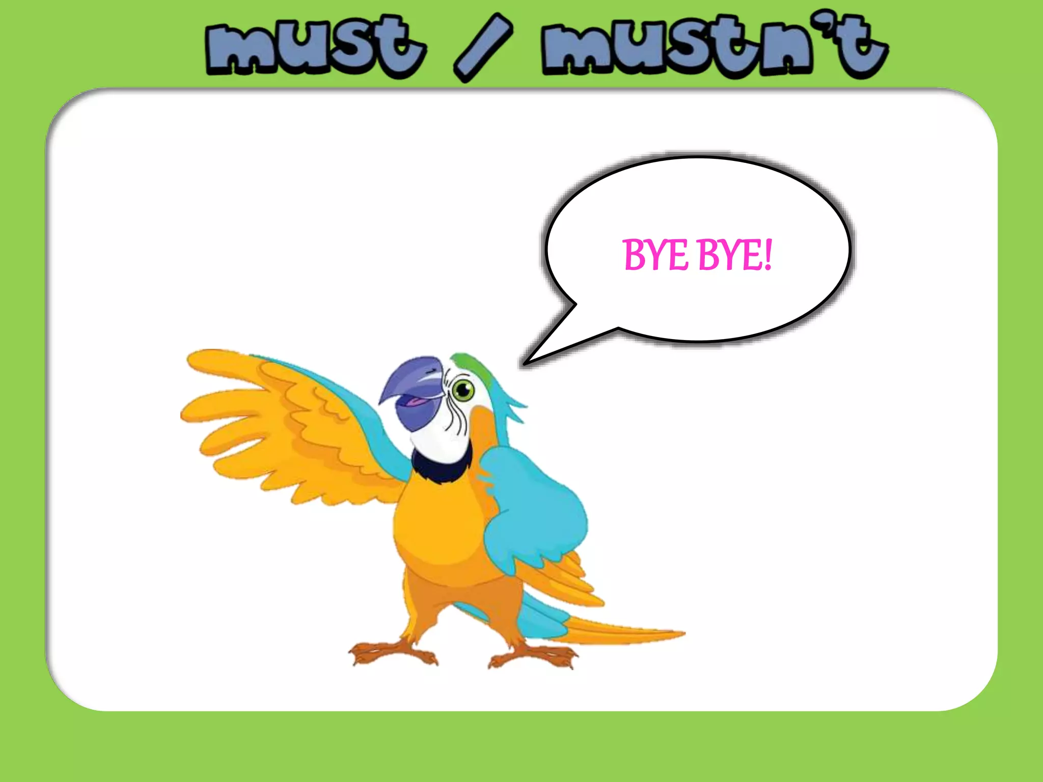 Must mustnt-ppt-flashcards-fun-activities-games-games 43762 | PPT