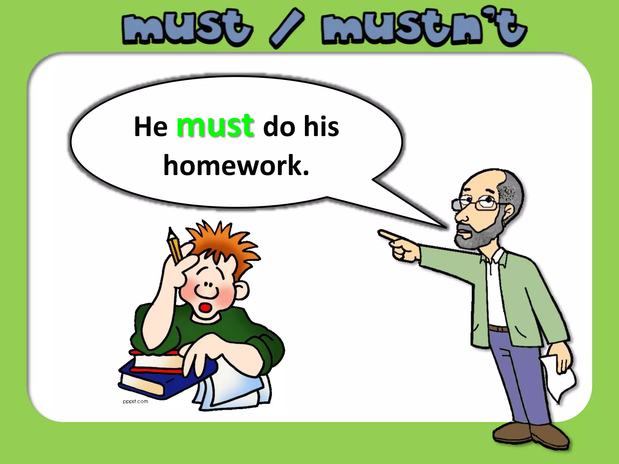 Must mustnt-ppt-flashcards-fun-activities-games-games 43762 | PPT