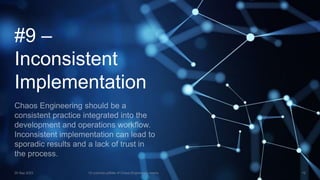 12 common pitfalls of Chaos Engineering teams.pptx