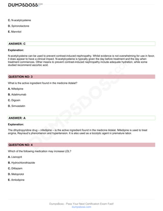 Must-Use Naplex Practice Questions for Better Results | PDF