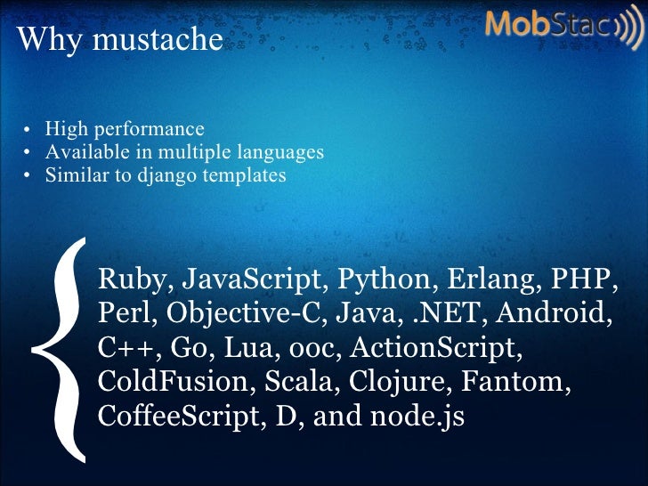 Client side rendering using mustache.js