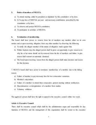 Musta constitution | PDF