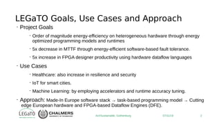 XiTAO: an Energy - Efficient Runtime for the LEGaTO Tool Chain | PPT