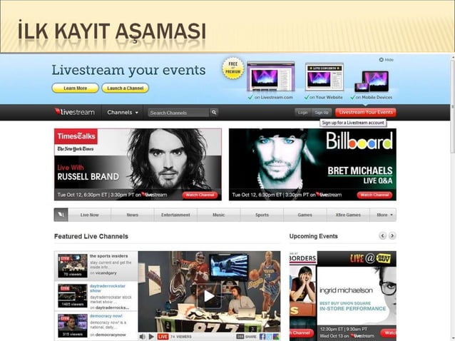 Mustafa Emre Livestream Sunum | PPT