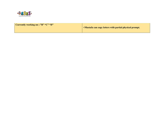 this is a 3 months report of the child who is taking ABA sessions | PPT