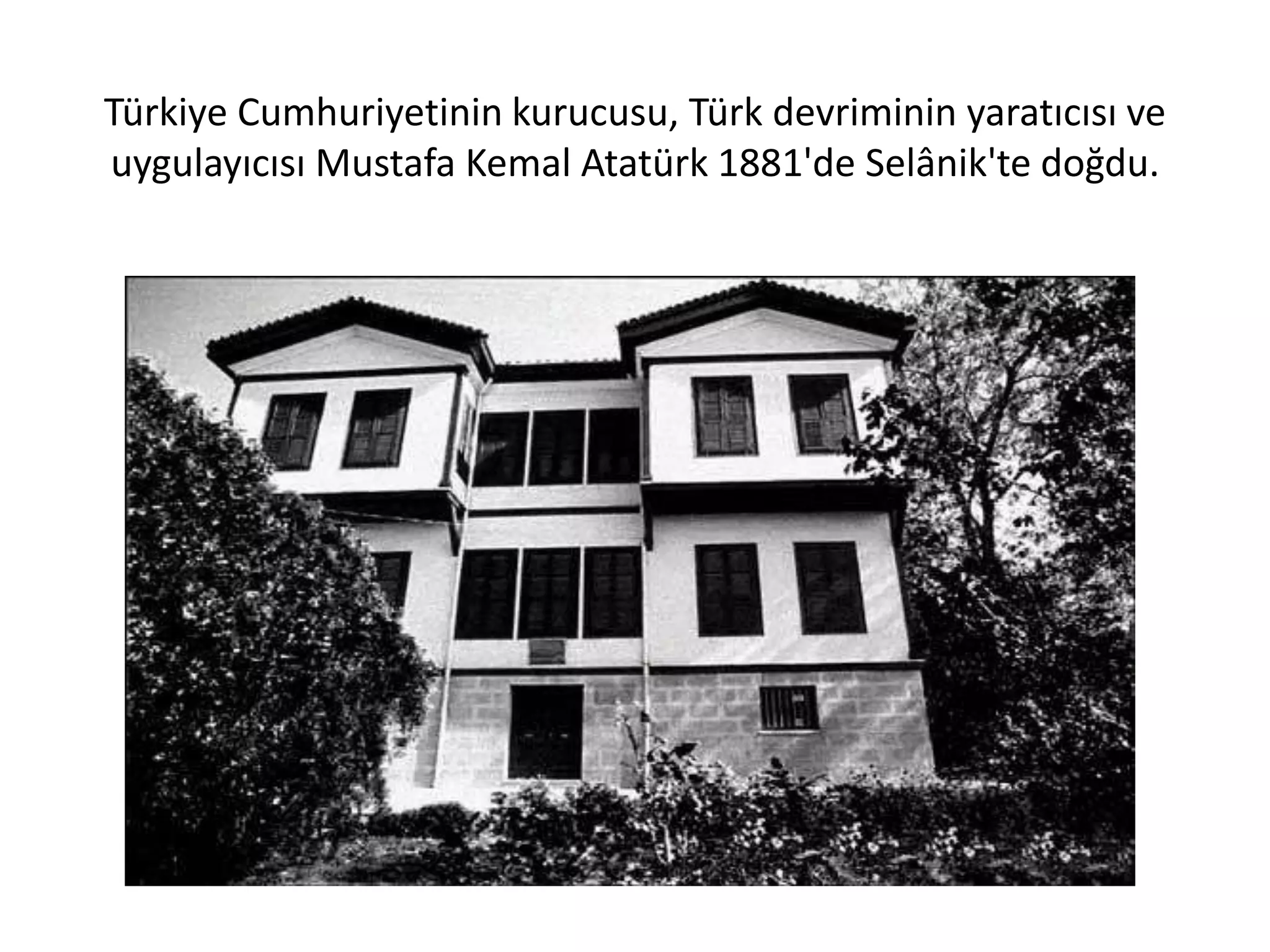 Mustafa kemal Atatürk hayatı - Great leader mustafa kemal atatürk life | PPTX