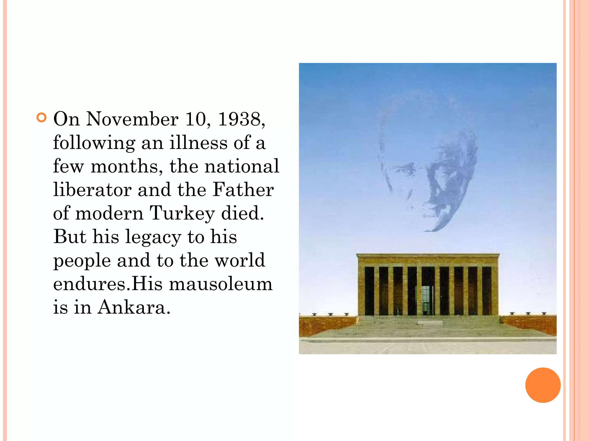 Mustafa Kemal Ataturk Presentation Turkey | PPT