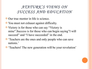 Mustafa Kemal Ataturk Presentation Turkey | PPT