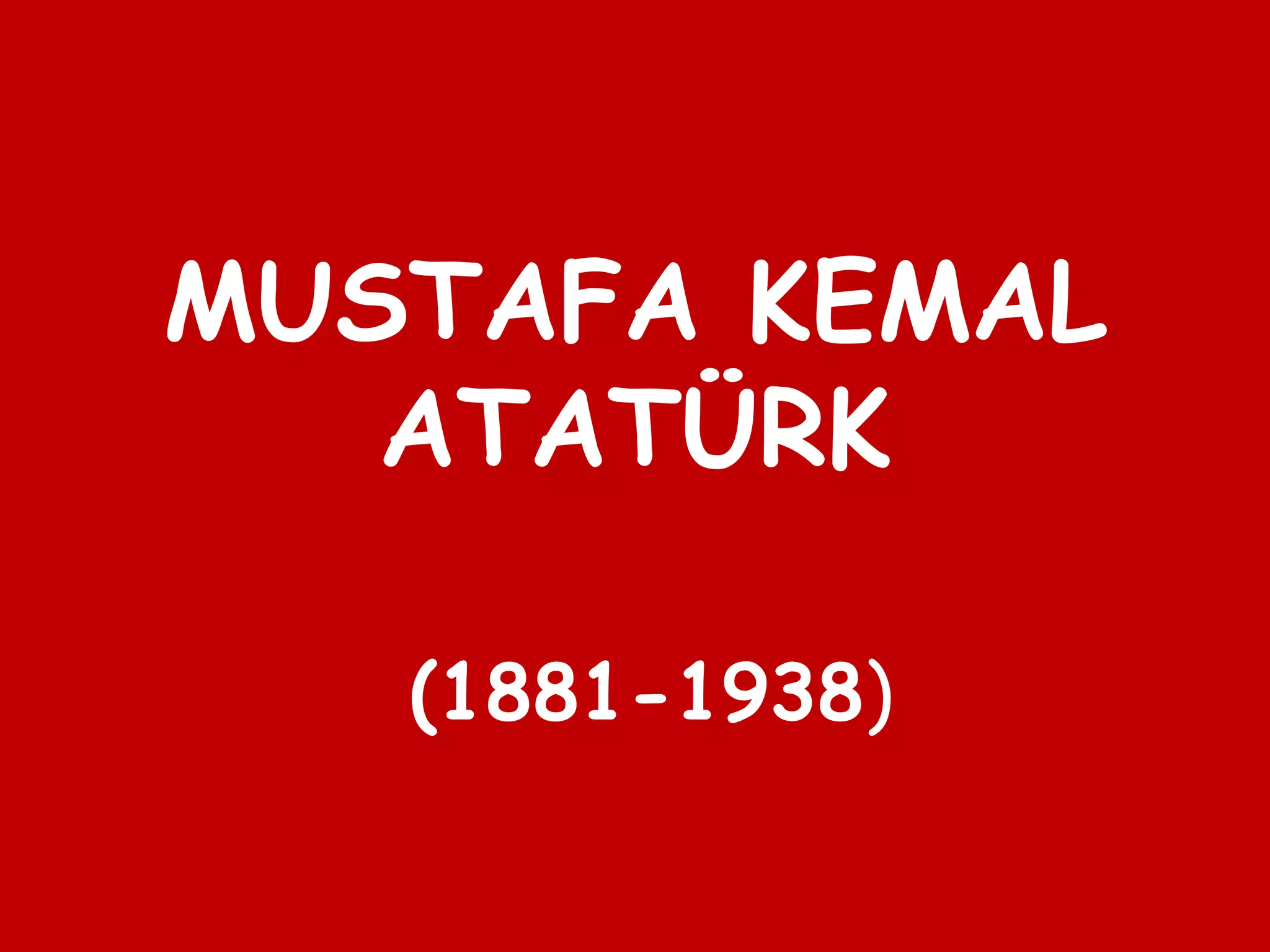 Mustafa kemal ataturk | PDF