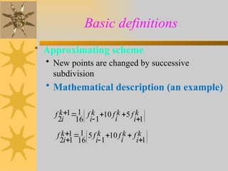 Binary Subdivision Schemes for curve Modeling | PPTX