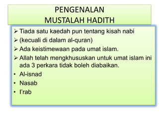 Mustalah hadith | PPT