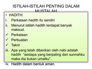 Mustalah hadith | PPT