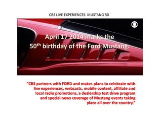 Mustang CBS Presentation | PDF